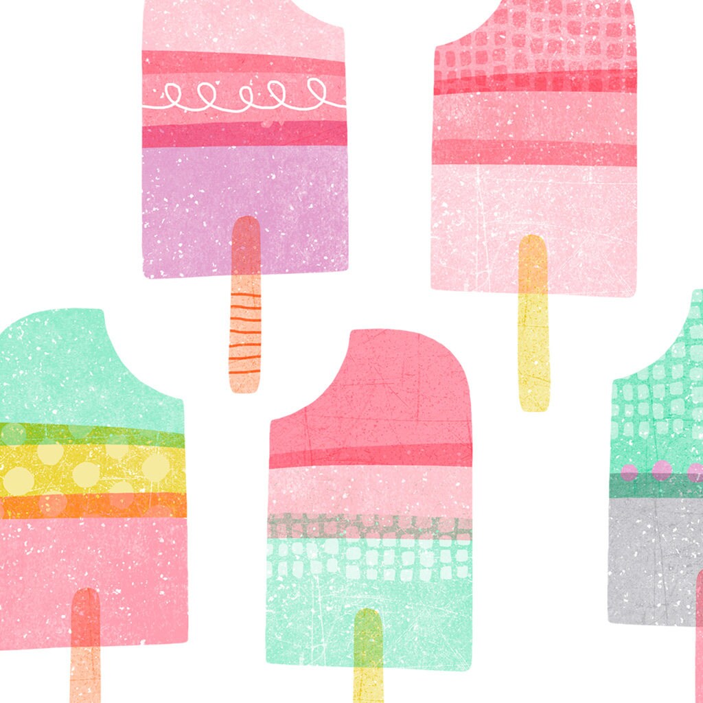 Popsicles Fabric Wall Decal Yum Mej Mej | Etsy