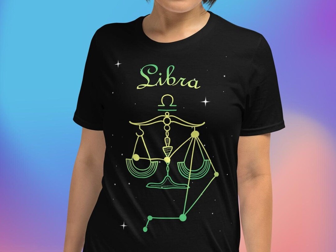 Libra Zodiac Sign Tee Unisex T-shirt Horoscope Top for Libras 100% ...