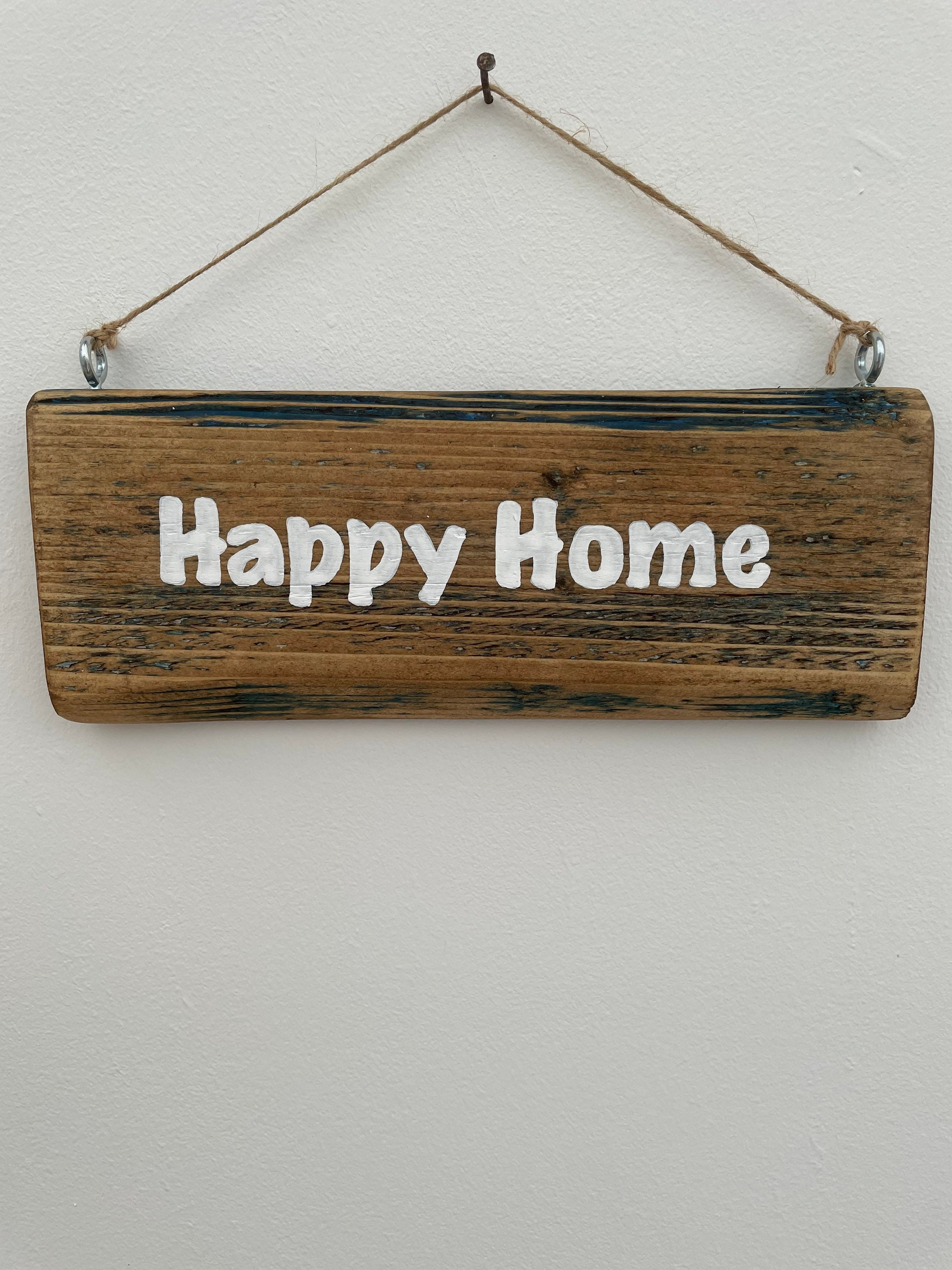Happy Home Sign - Etsy