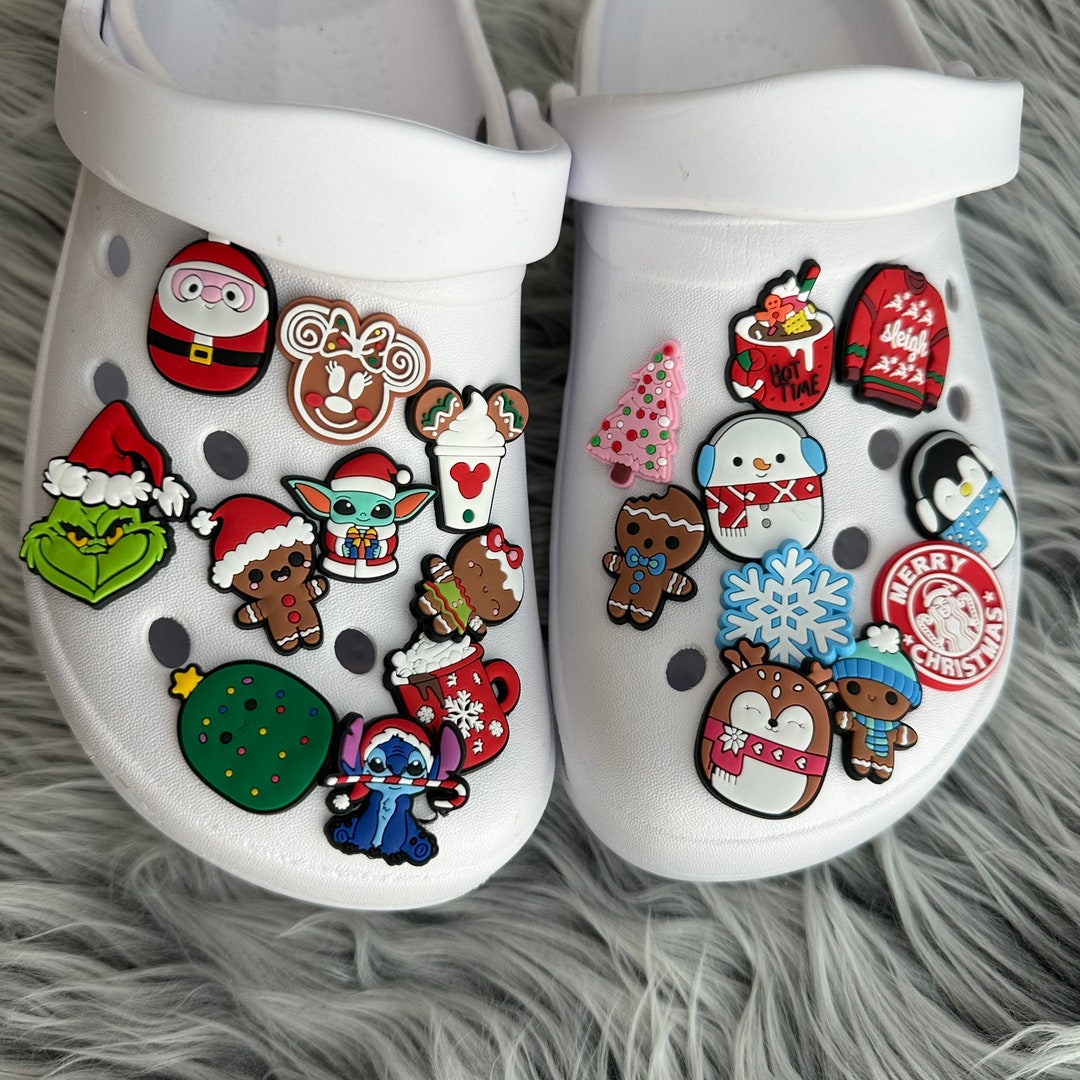 20 Piece Christmas Croc Charm Set - Etsy