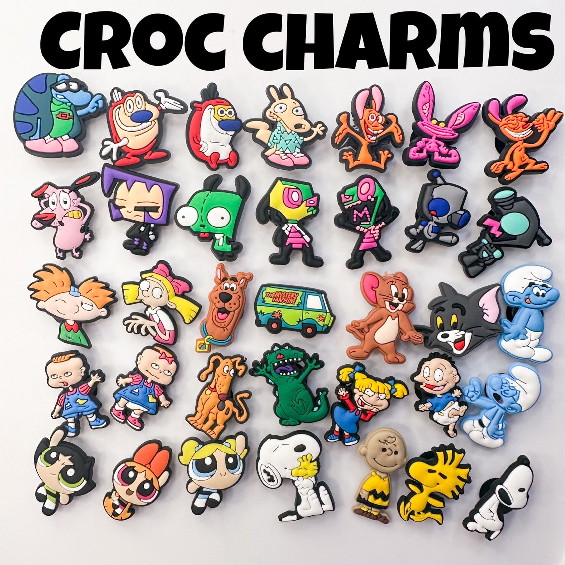 35 Croc Charm 90s Cartoons - Etsy