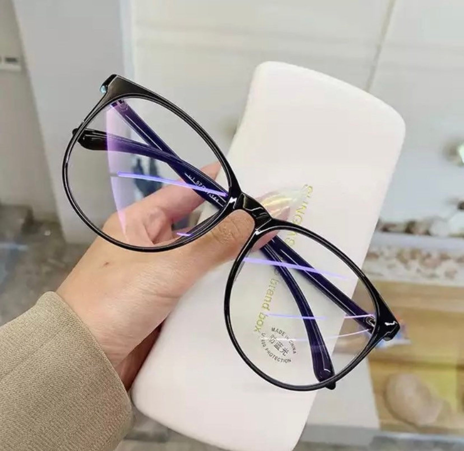 Anti Blue Light Transparent Glasses. Working From Home. - Etsy