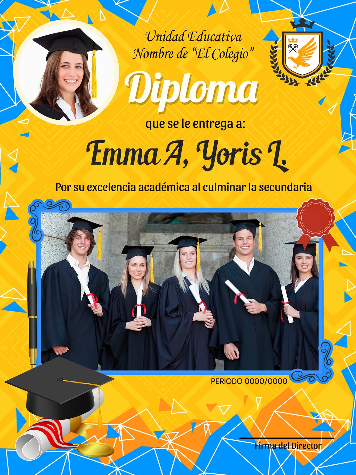 University Graduation Diploma Digital Graduation Diploma - Etsy