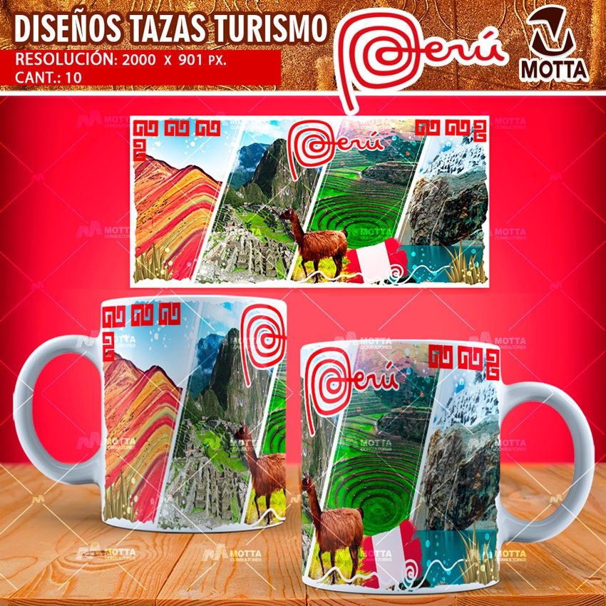 Designs Peru Tourism for Mugs Sublimation Template Editable - Etsy