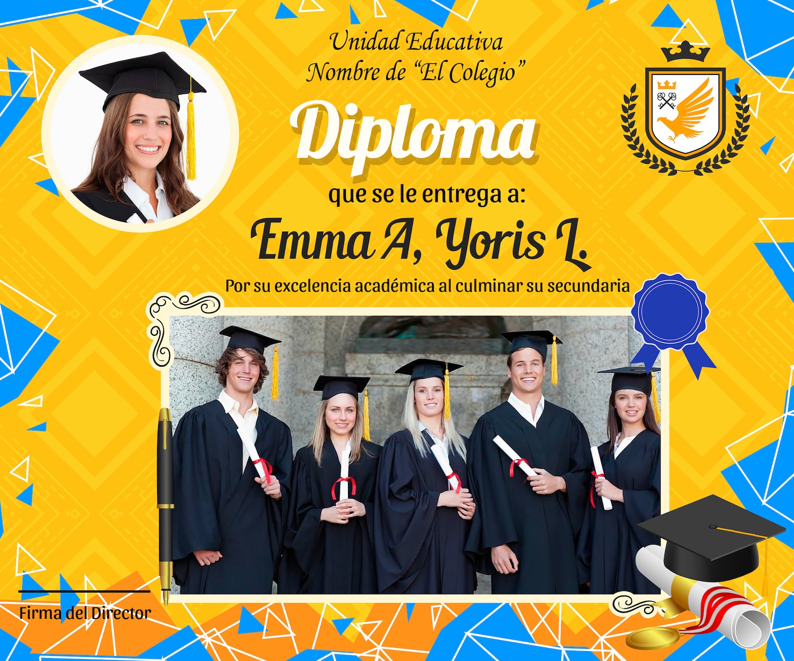 University Graduation Diploma Digital Graduation Diploma - Etsy