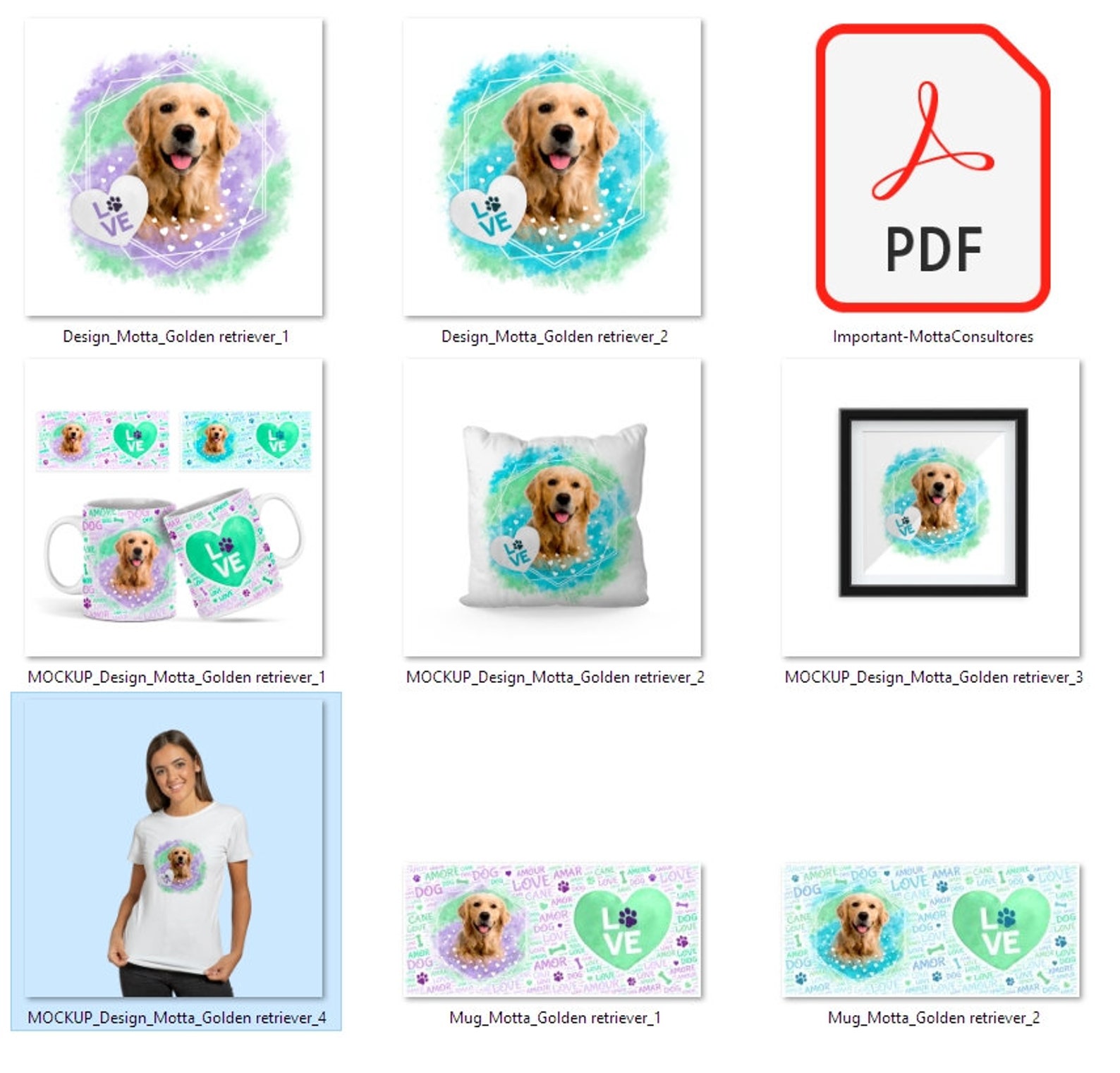 Design Dogs Sublimation Dog Golden Retriever Decorative - Etsy