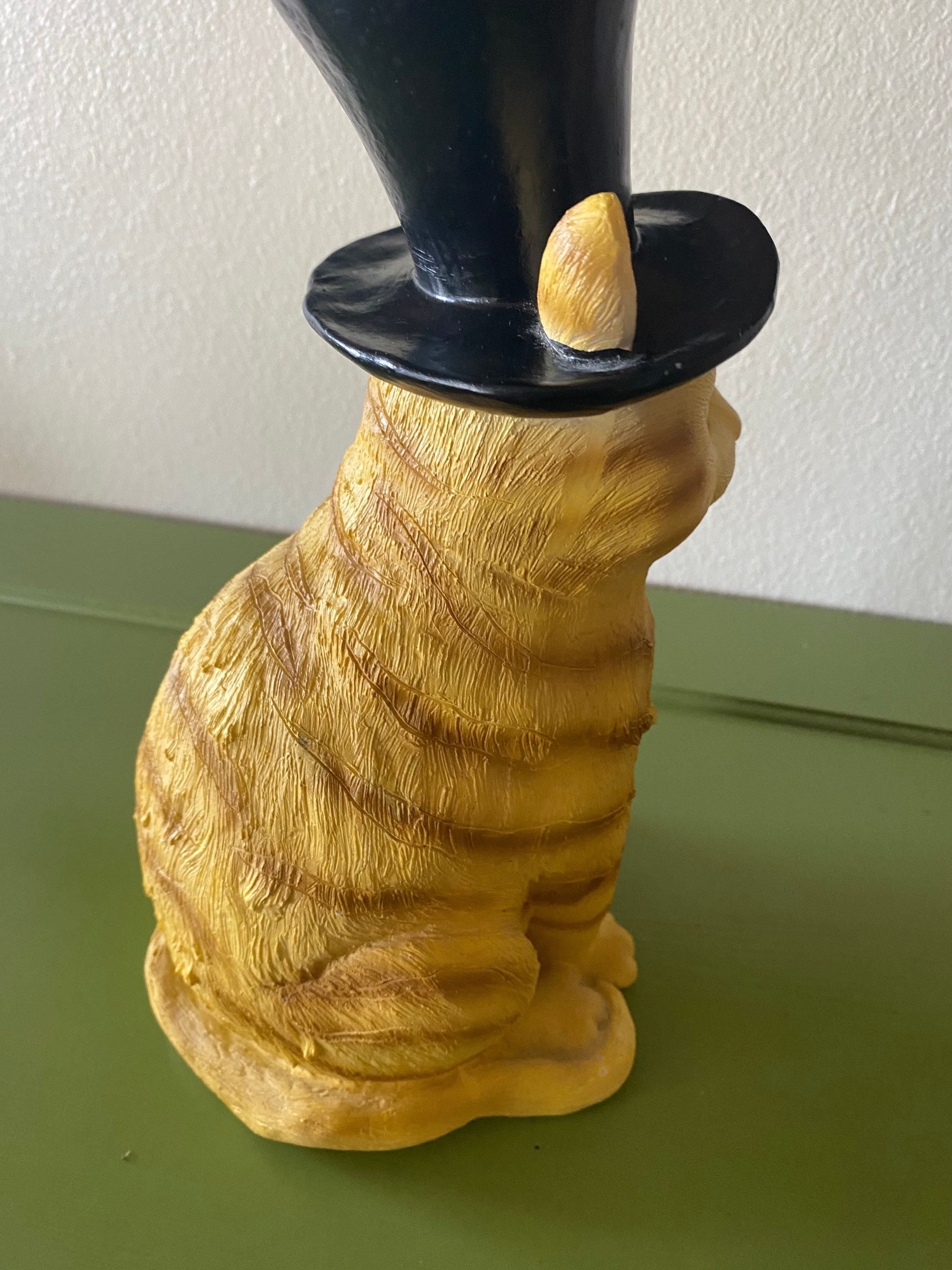 Quirky Cat in a Top Hat Cast Figure - Etsy