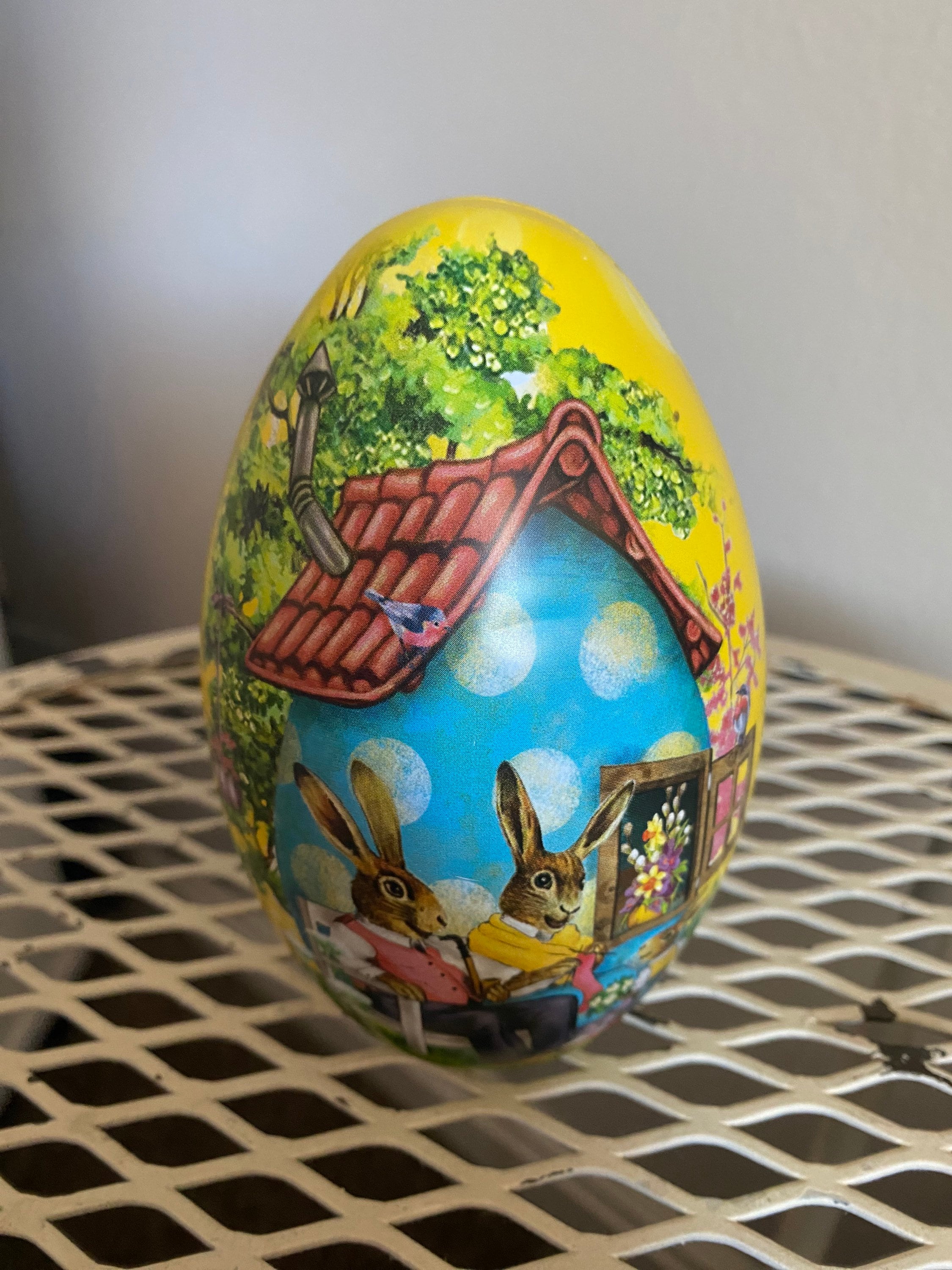 Vintage Windel Tin Easter Egg - Etsy