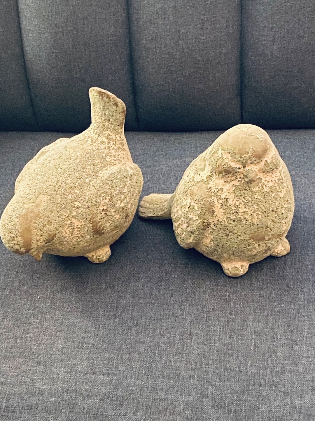 2 Primitive Bird Garden Statues/figures. (cc) - Etsy