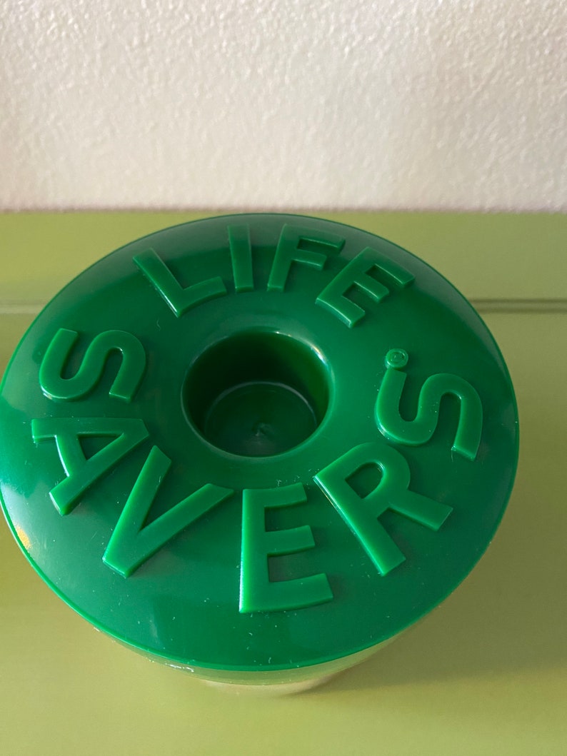 Vintage Life Savers Plastic Candy Jar - Etsy