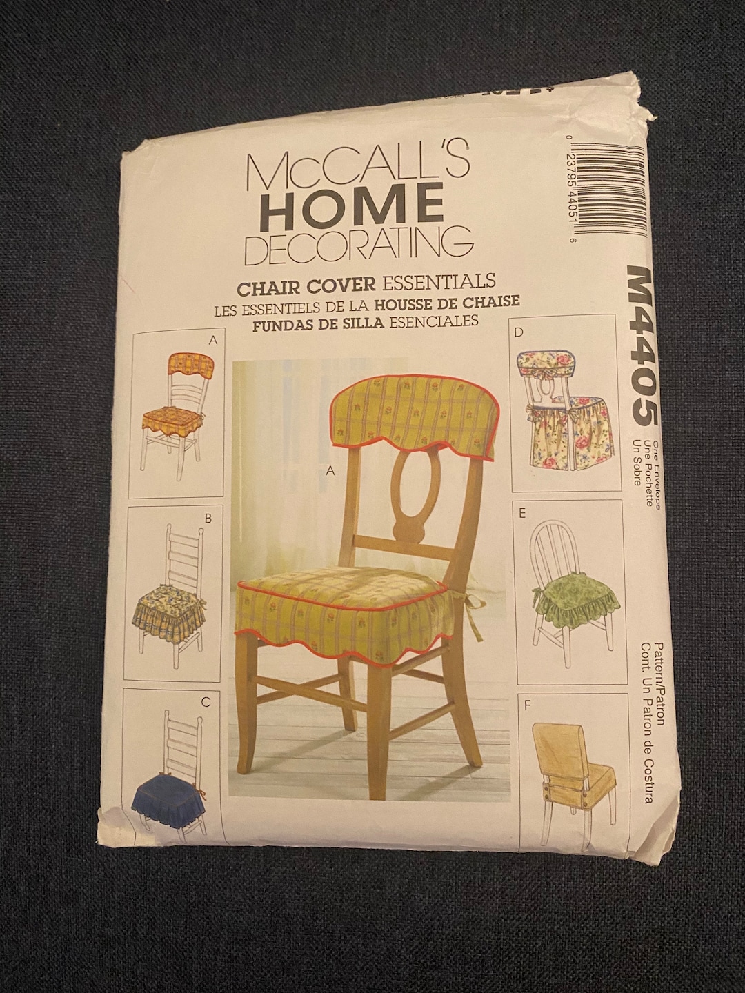 Mccalls Chair Cover Sewing Pattern Uncut mp - Etsy