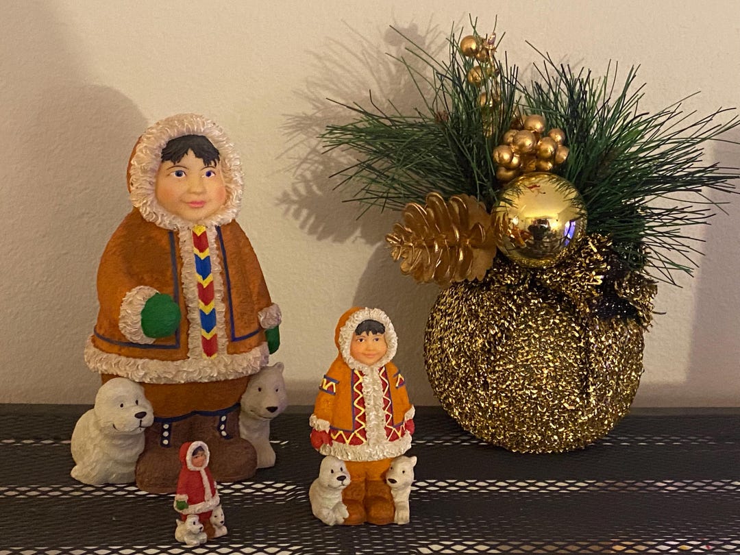 Vintage Eskimo 3 Piece Nesting Dolls ((c-1) - Etsy