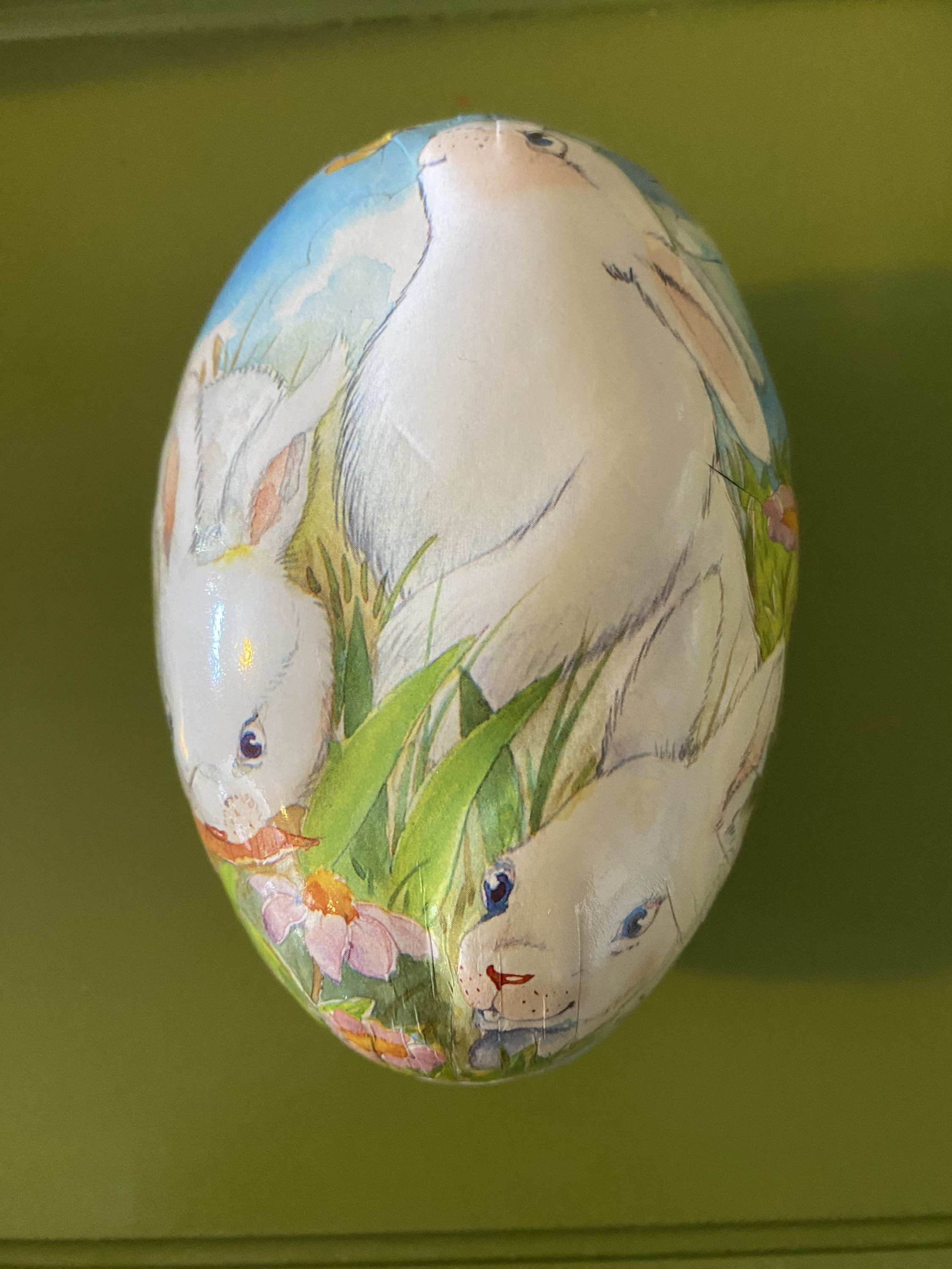 Vintage Paper Mache Easter Egg Box - Etsy