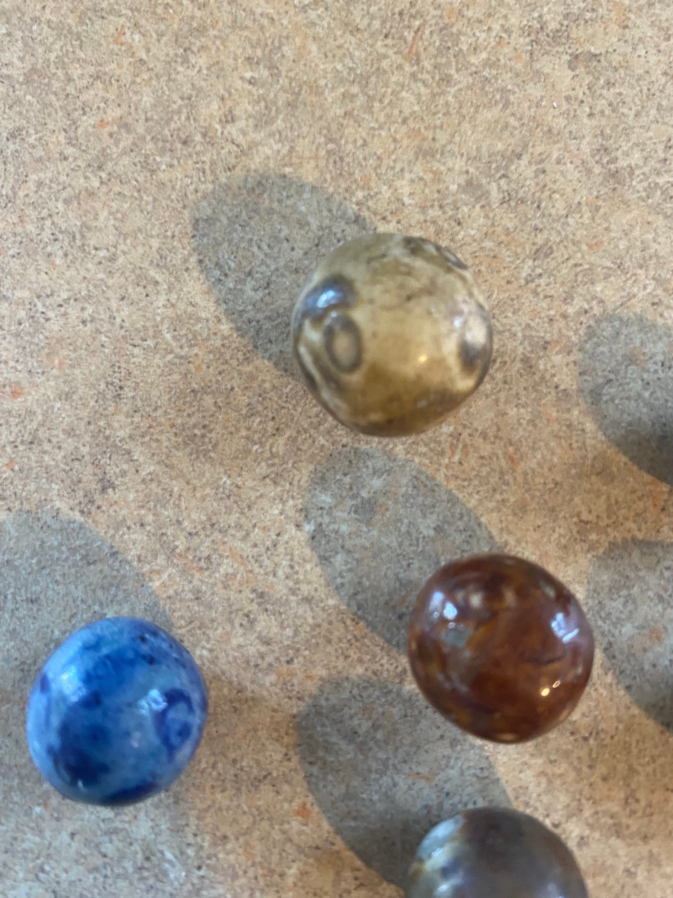 9 Antique Bennington Clay Marbles - Etsy