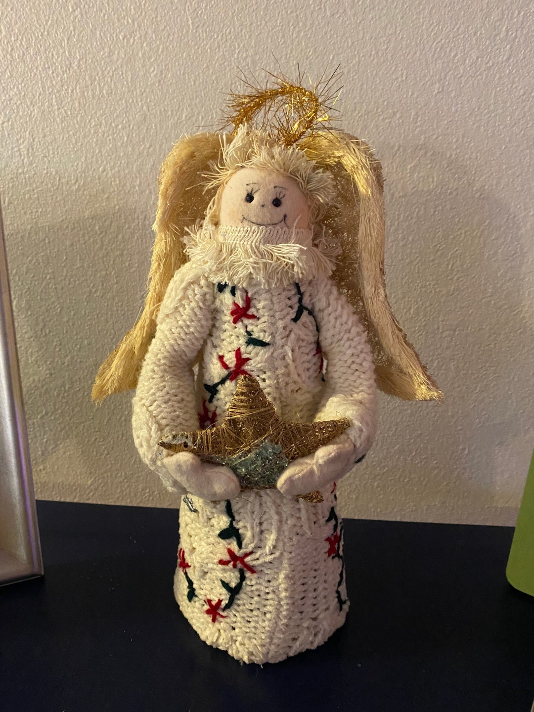 Vintage Hand Crocheted Angel Tree Topper (11) - Etsy