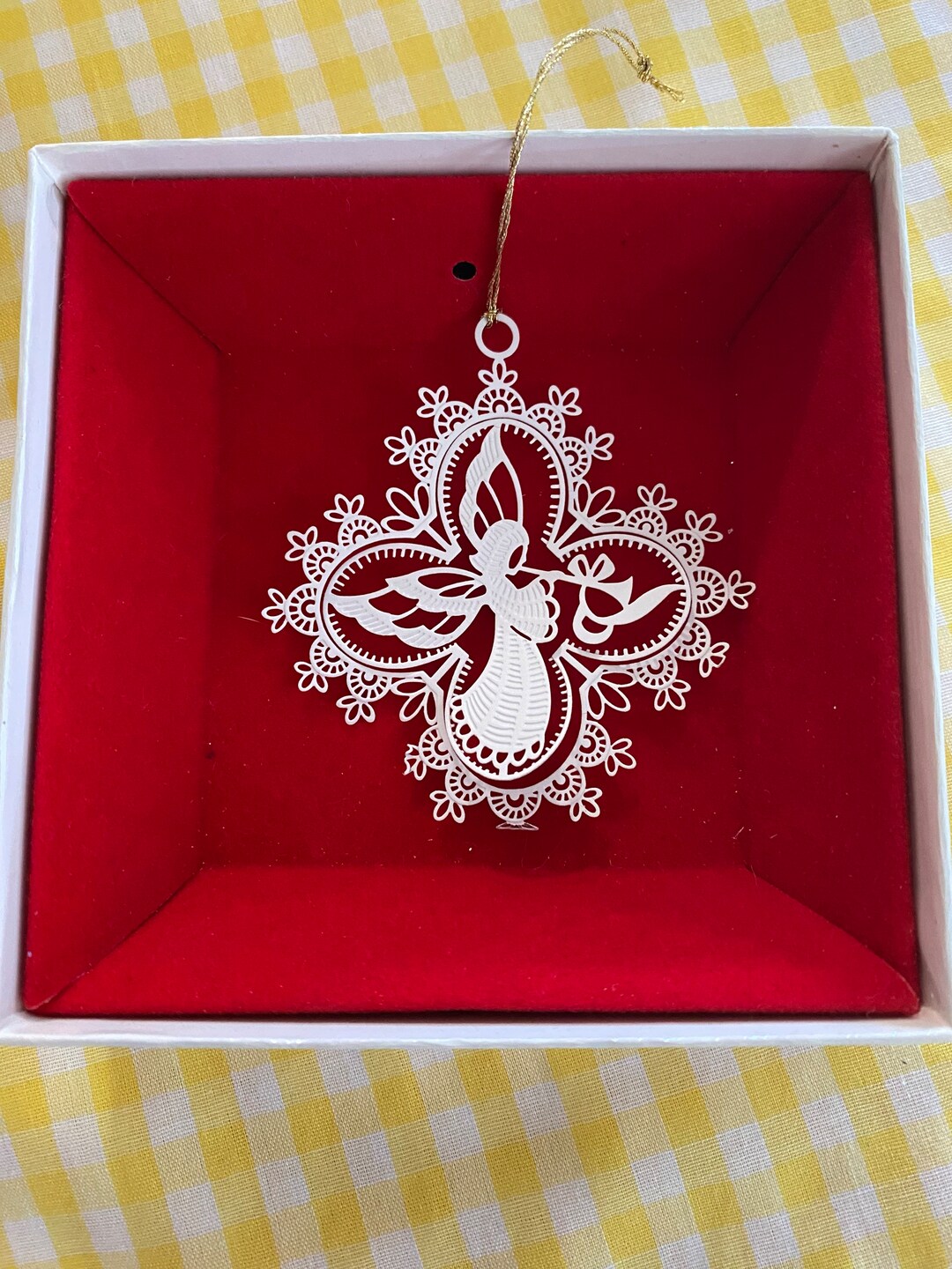 Vintage Winterlace Angel Ornament by Tamerlane - Etsy