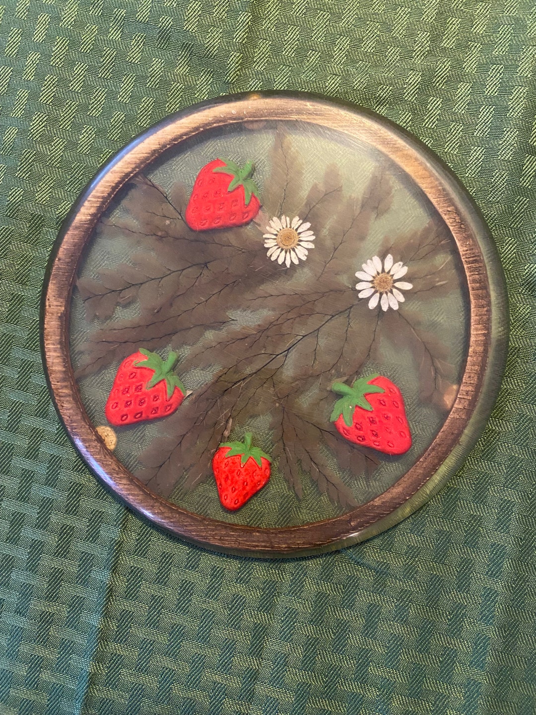 Vintage Mid Century Modern Strawberry Lucite/resin Trivet (a) - Etsy