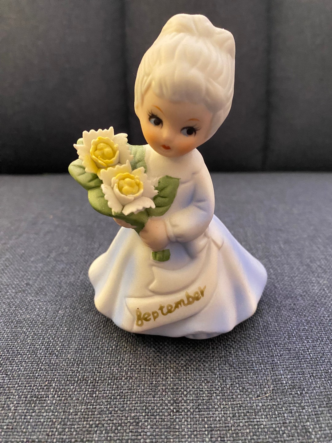 Vintage Josef September Porcelain Girl Figurine
