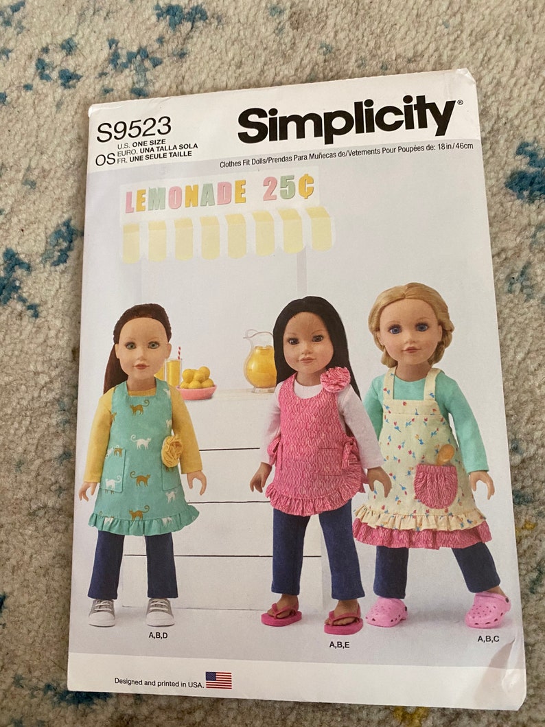 Simplicity 18 Doll Clothes Pattern - Etsy Simplicity 18 Doll Clothes Pattern - Etsy