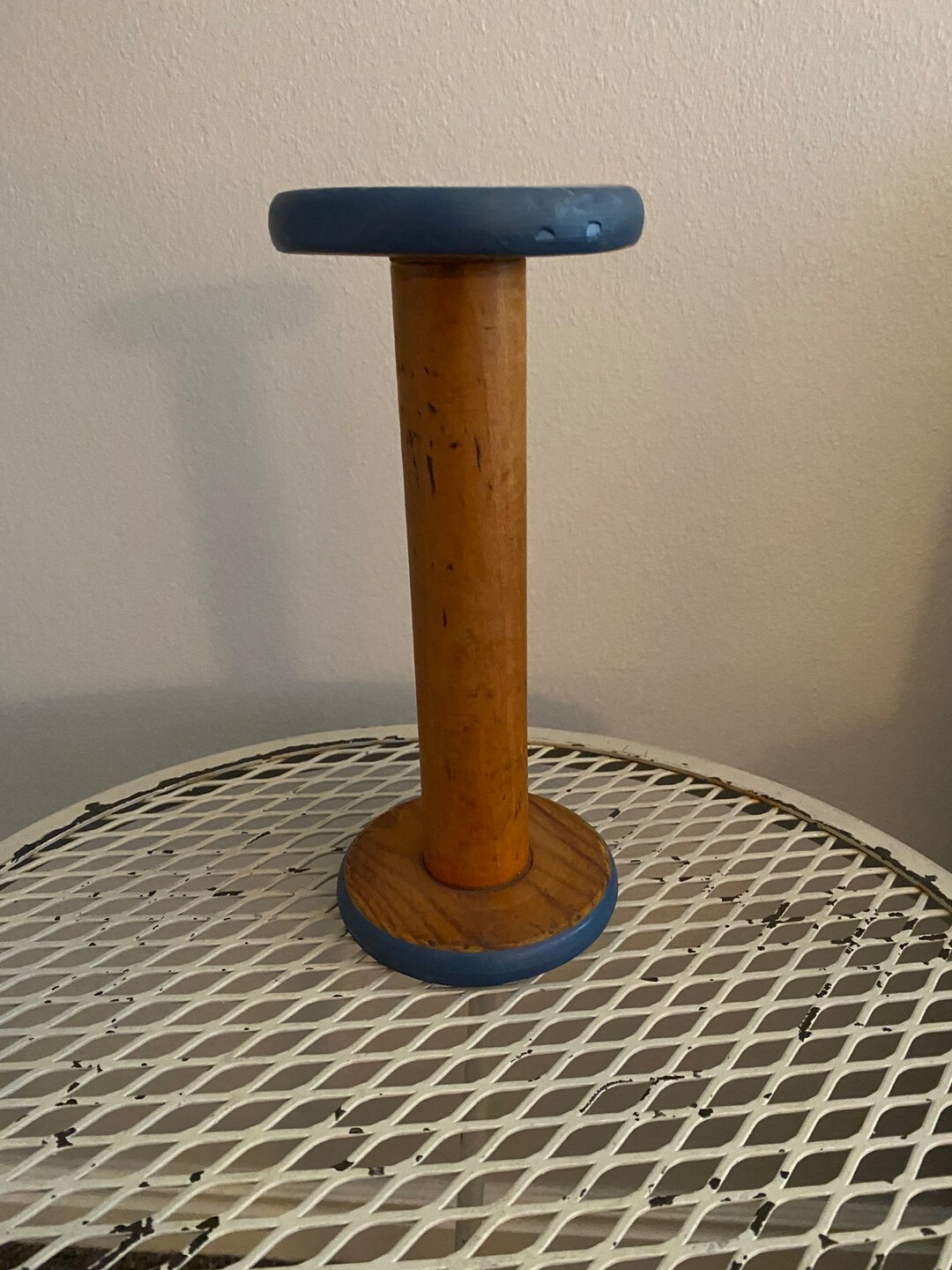Vintage Large Wood Bobbin - Etsy