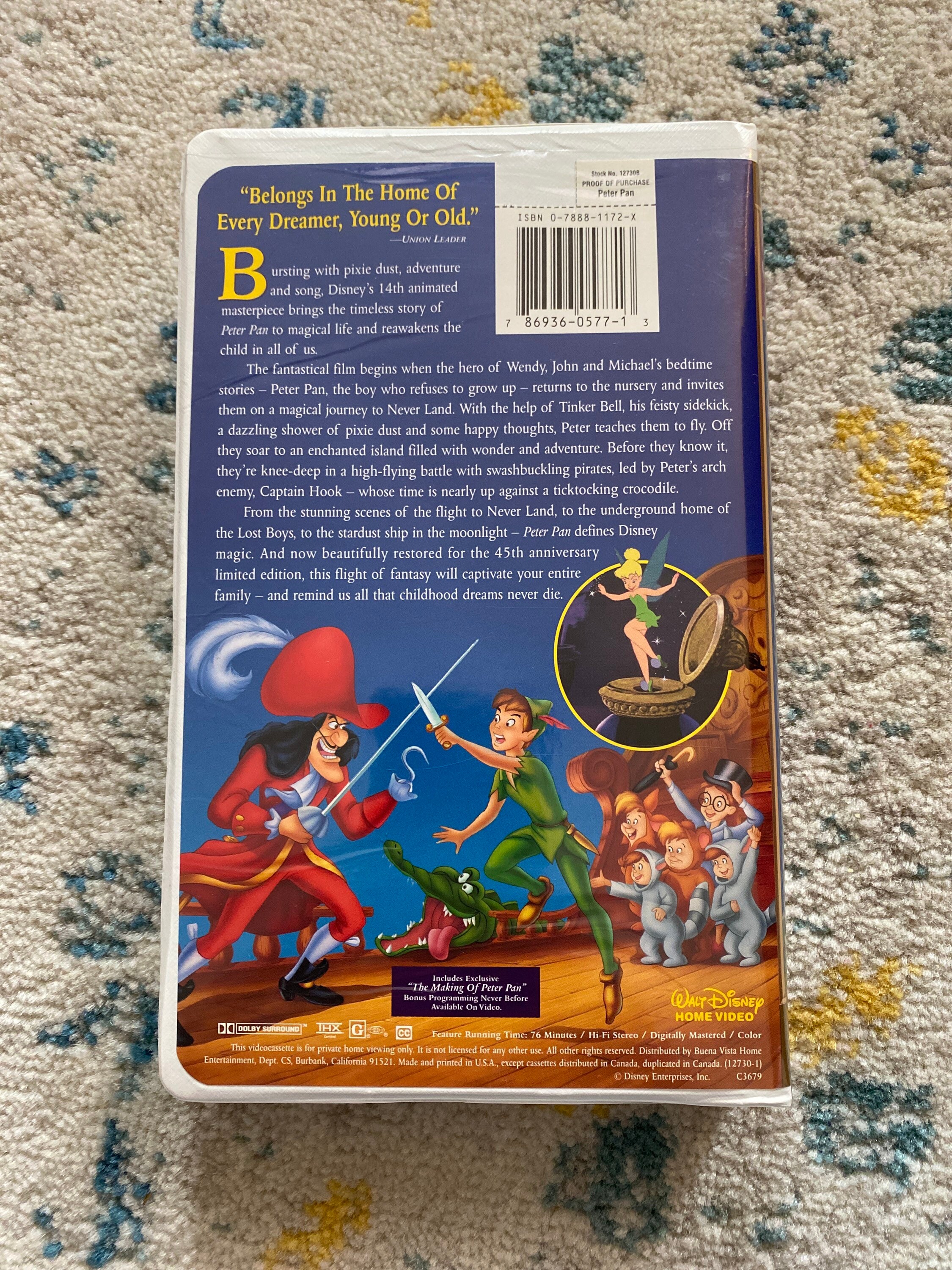 Peter Pan VHS - Etsy