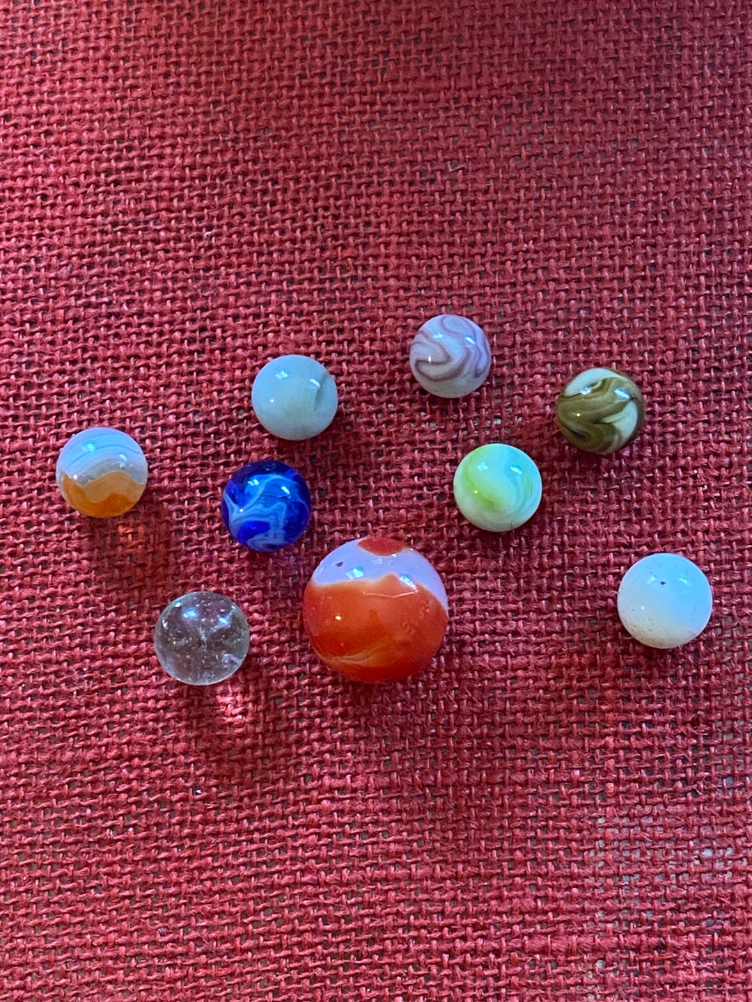 9 Vintage Argo Agate Swirl Marbles (EEM1) - Etsy