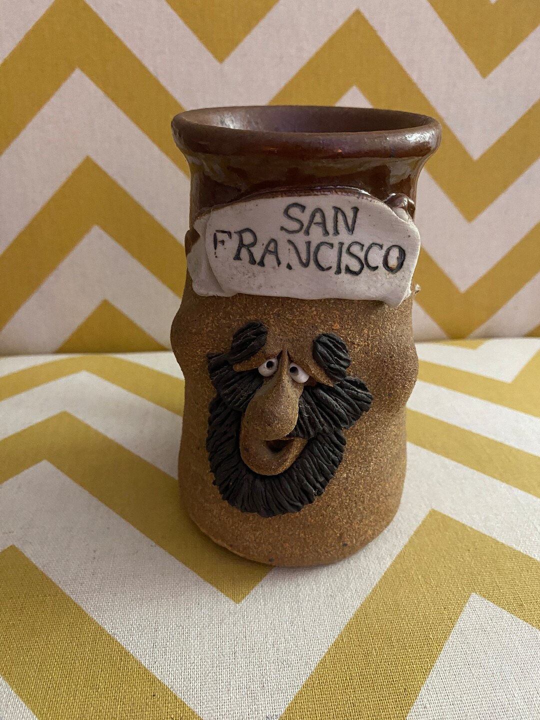 Handcrafted Funny Face Pottery Mug - Etsy