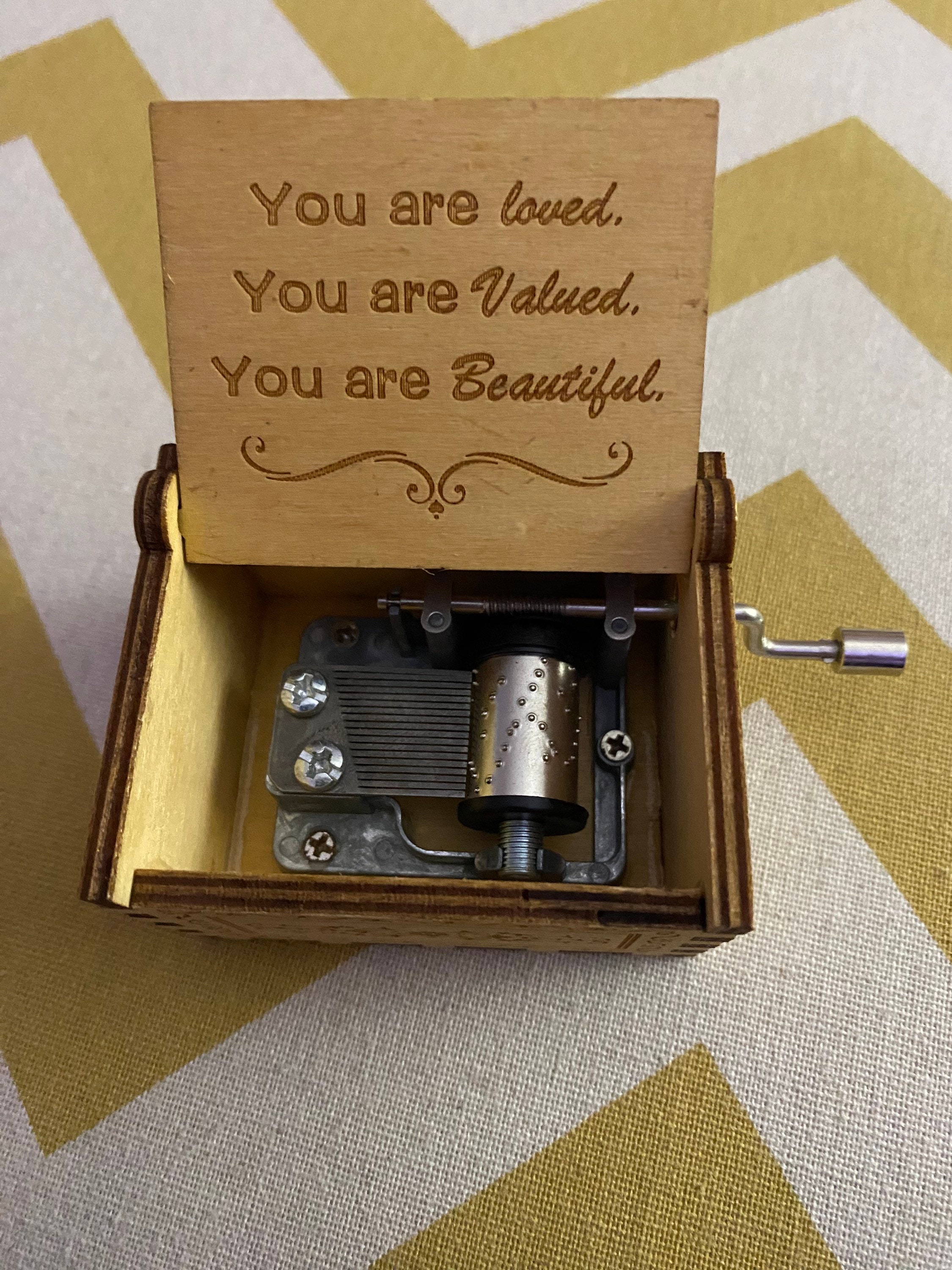 Adorable Tiny Wooden Crank Music Box - Etsy