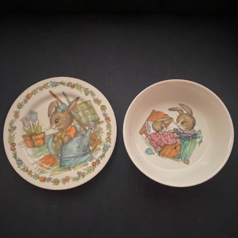 Rabbit Plate - Etsy