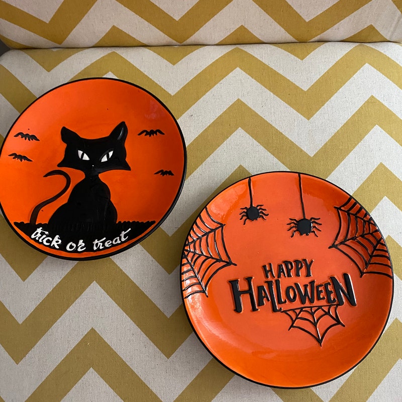 Halloween Plate - Etsy