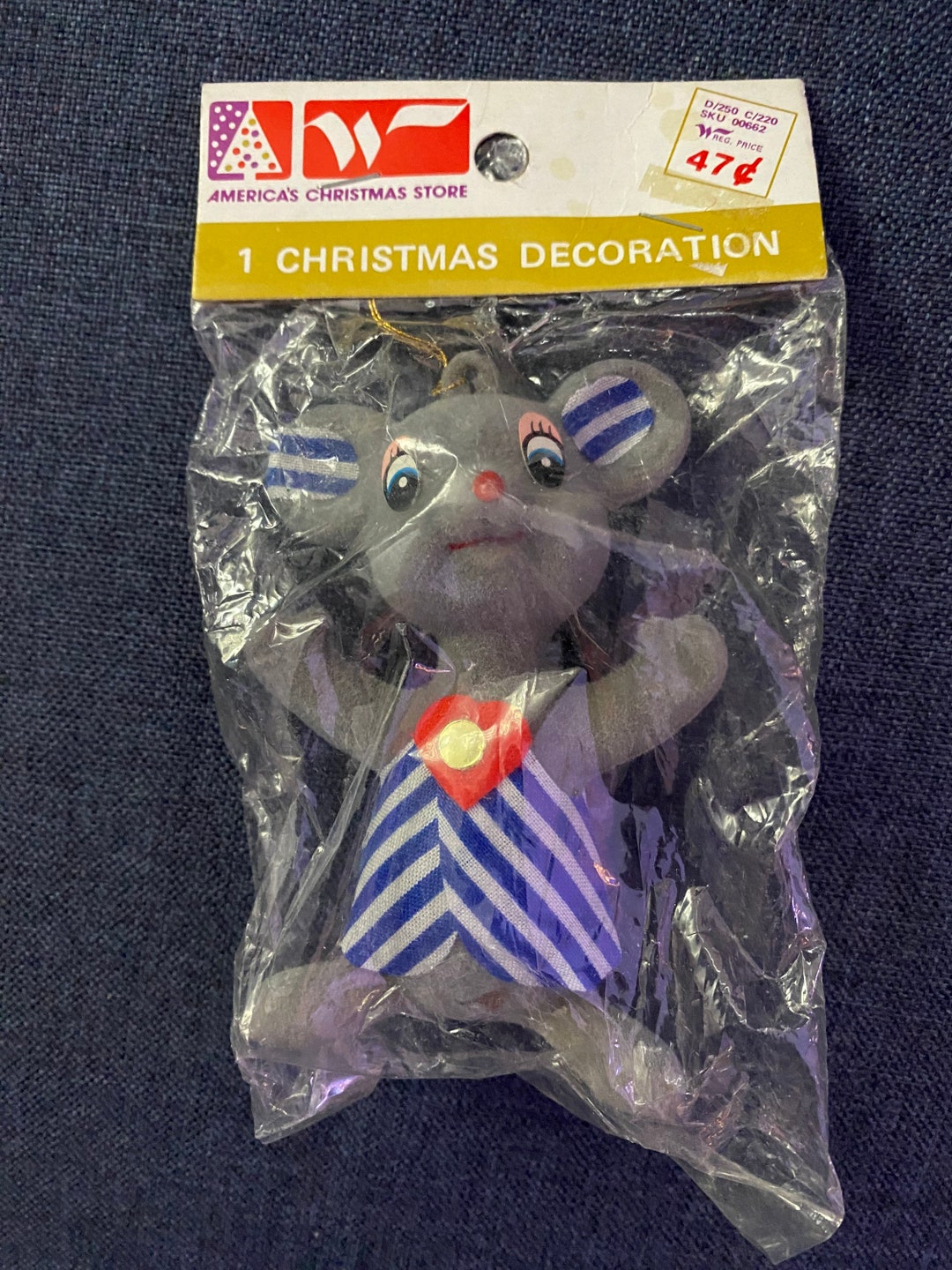 Vintage Woolworth’s Woolco Christmas Mouse Ornament NIP - Etsy