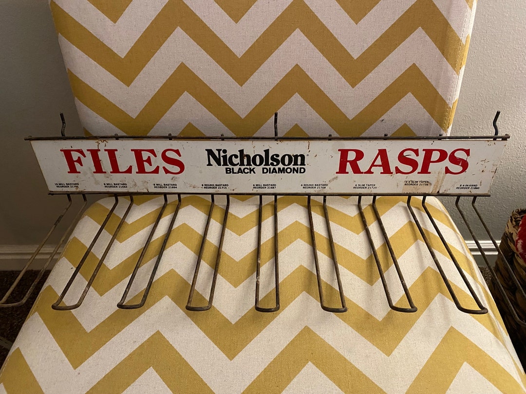 Vintage Nicholson File and Rasp Store Metal Display - Etsy