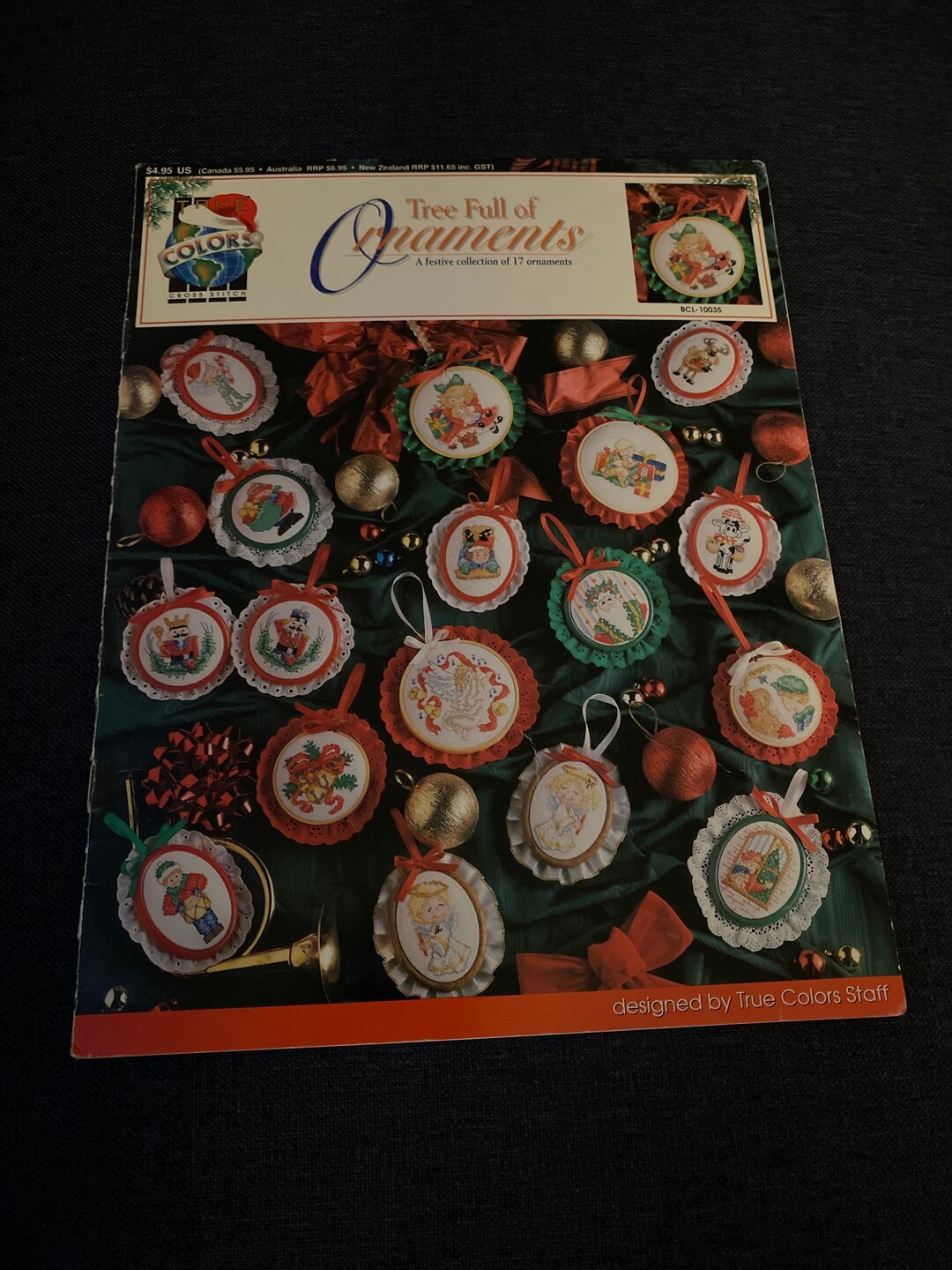 Pattern for 17 Christmas Cross Stitch Ornaments. From True Colors - Etsy