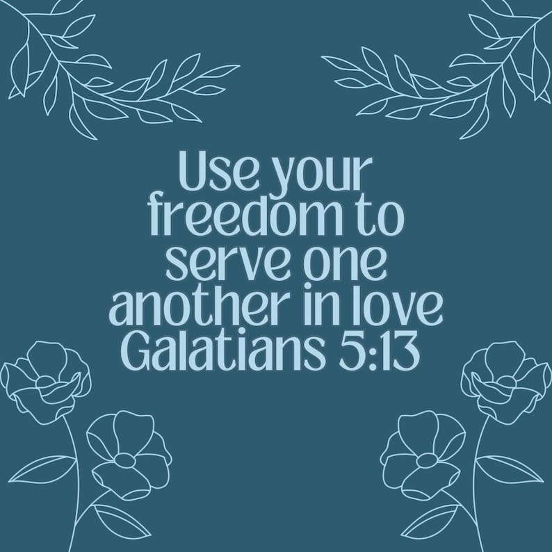 Serve One Another in Love - Etsy