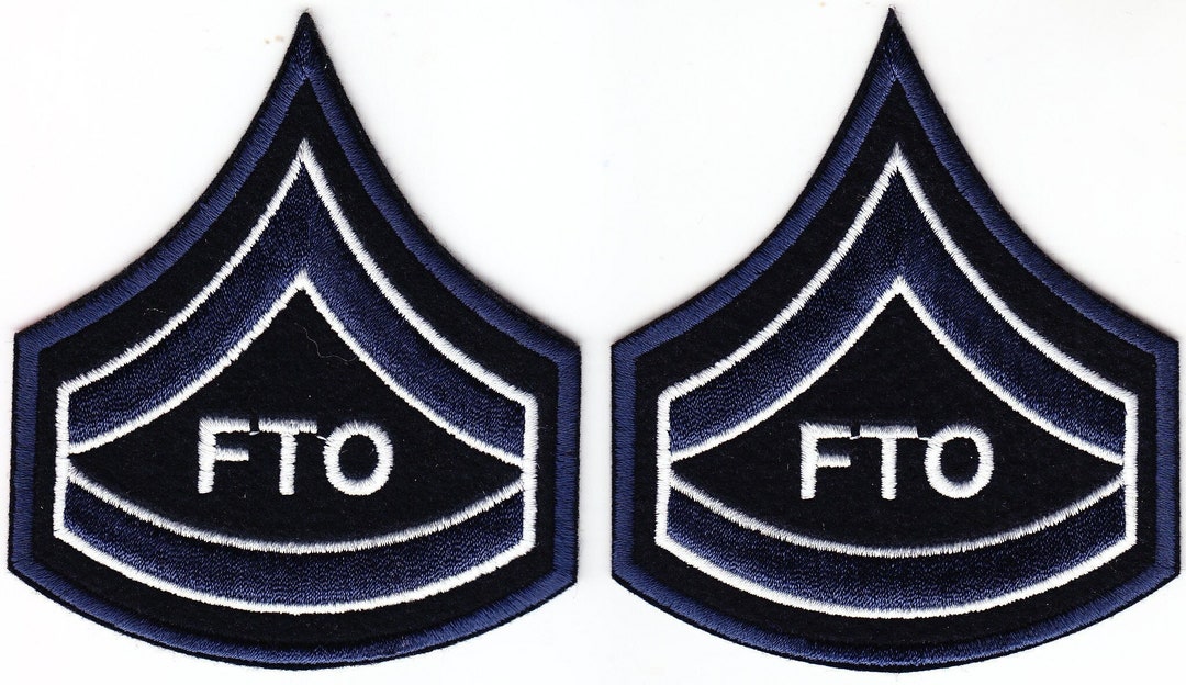 FTO Chevron Patches Navy Blue With White Edge on Dark Navy - Etsy