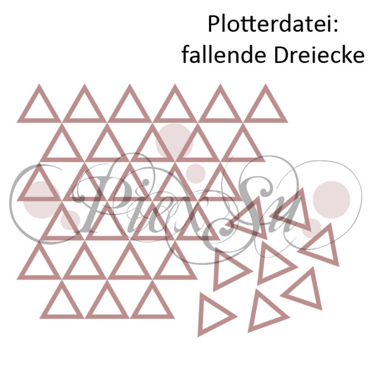 Ploter File: Falling Triangle Made by Piexsu Dxf Svg Jpg | Etsy