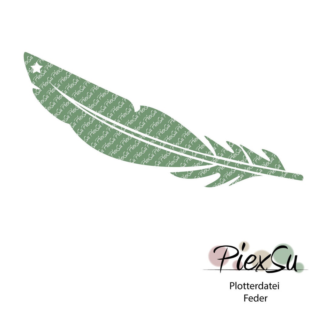 Plotterdatei Feder von PiexSu dxf, svg, jpg, png - Etsy.de