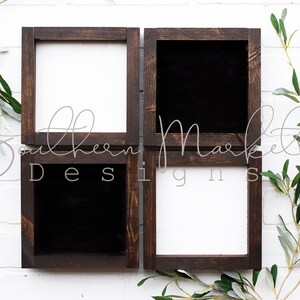 Wood 6x6 Sign Mock up Wood Sign Flat Lay Wood Frame Mock up Farmhouse ...