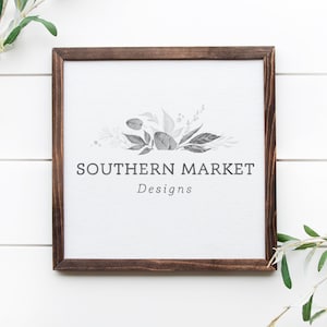 Wood 12x12 Sign Mock up Wood Sign Flat Lay Wood Frame Mock - Etsy