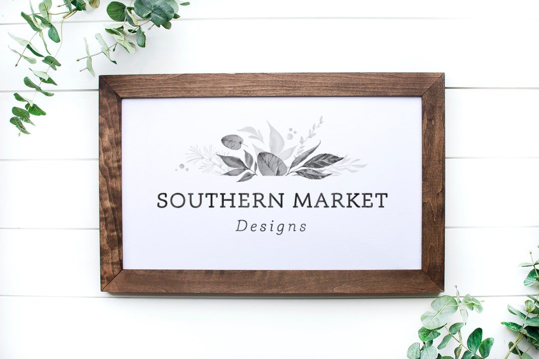 Wood 12x24 Sign Mock up Dual Sign Mock up Wood Frame Mock - Etsy