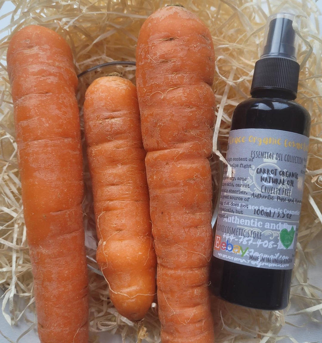 Organic Carrot Body Oil Handmade Oil With Jojoba Oil + Vitamin E Oil ...