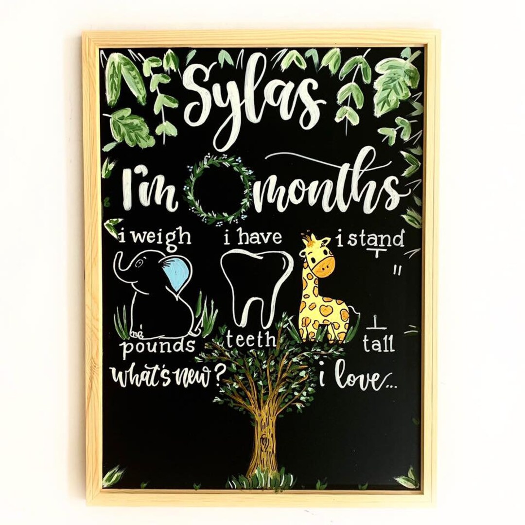 Monthly Milestone Board 17 X 23 - Etsy