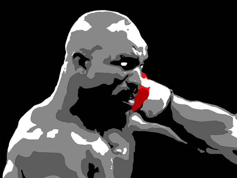 Mike Tyson & Evander Holyfield Posters Canvas Prints Floating Frame - Etsy