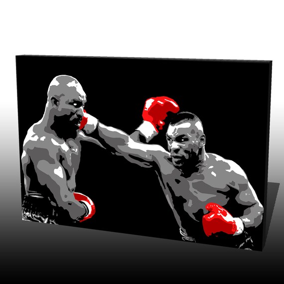 Mike Tyson & Evander Holyfield Posters Canvas Prints | Etsy