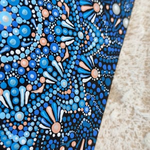 Blue Dot Mandala Original Painting Acrylics on Canvas Board Mandala ...