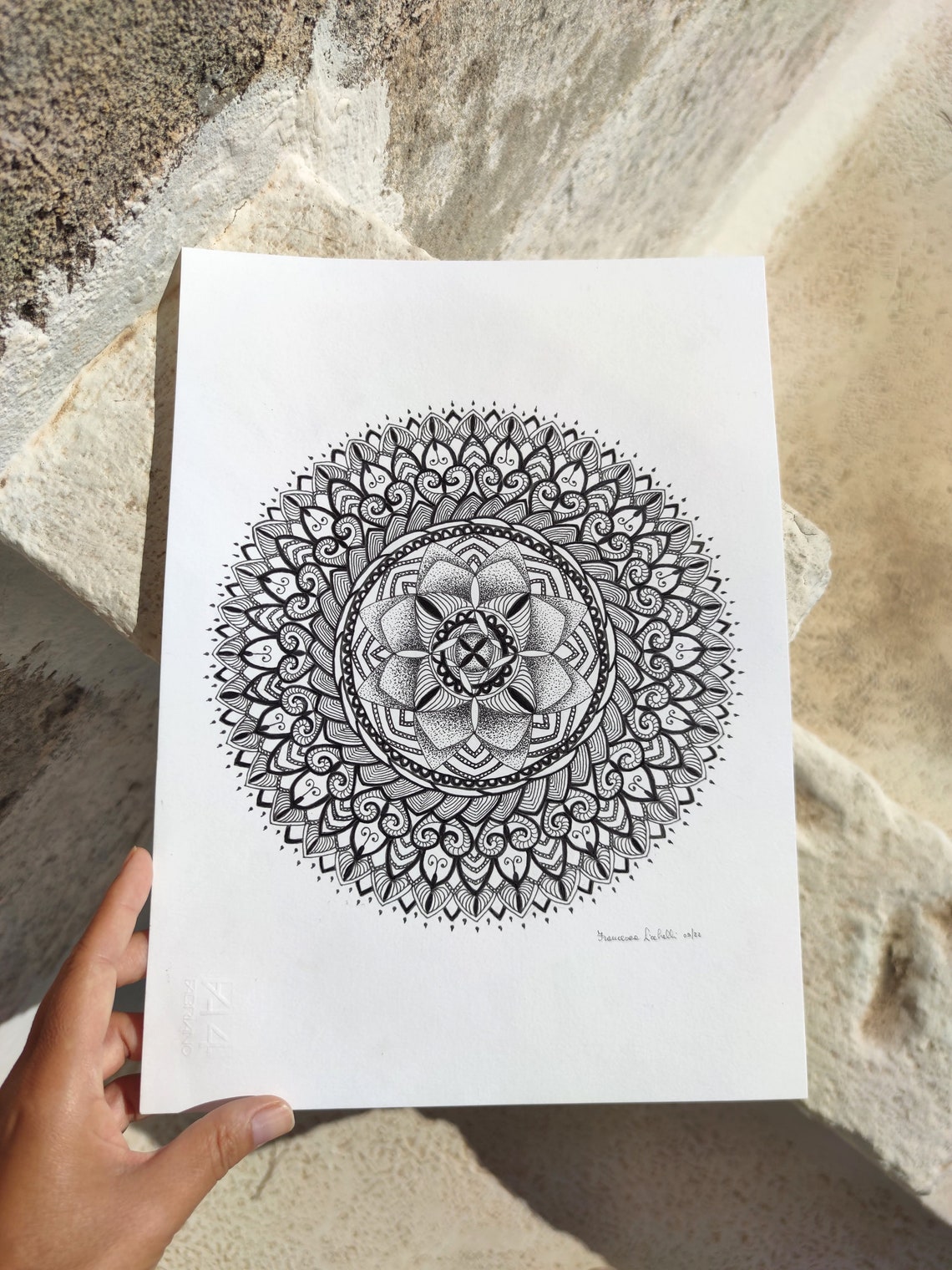 Mandala Drawing Hand Drawing Mandala Original Mandala Picture - Etsy
