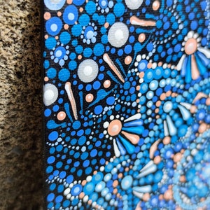 Blue Dot Mandala Original Painting Acrylics on Canvas Board Mandala ...