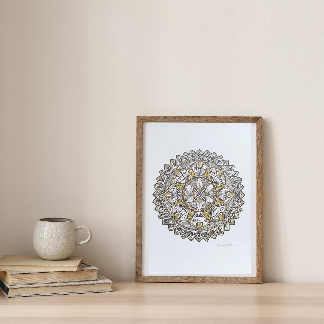 Mandala Drawing Hand Drawing Mandala Original Mandala Picture Sacred ...
