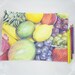 Fruits Pencils Drawing, Colored Pencils on Velvet Paper, Still Life ...