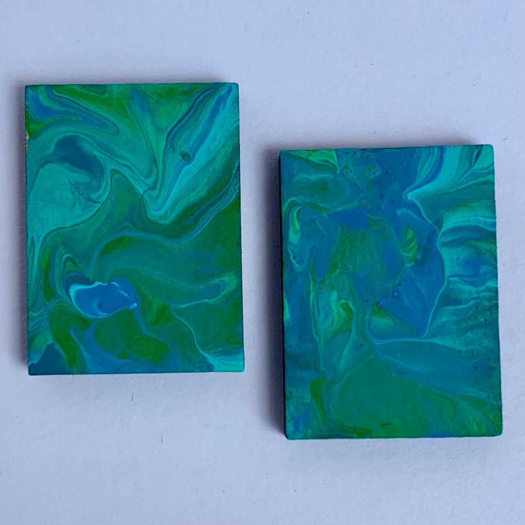 Miniature Abstract Art – Dollhouse 1:12 Scale Pour Paintings, Set of 2 ...